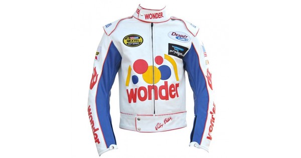 Talladega Nights Ricky Bobby Wonder Racing Leather Jacket