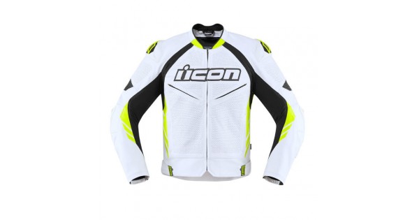 Prime Quality White Icon Motorcycle Leather Jacket